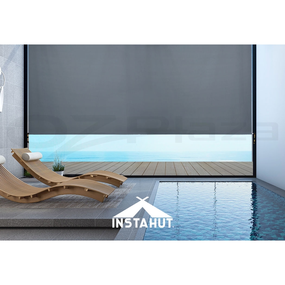 Instahut Outdoor Roller Blinds Roll Down Shade Privacy Screen Window ...