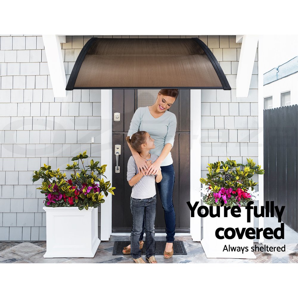 Instahut Window Door Awning Door Canopy Outdoor Patio Sun Shield 1.5mx1 ...