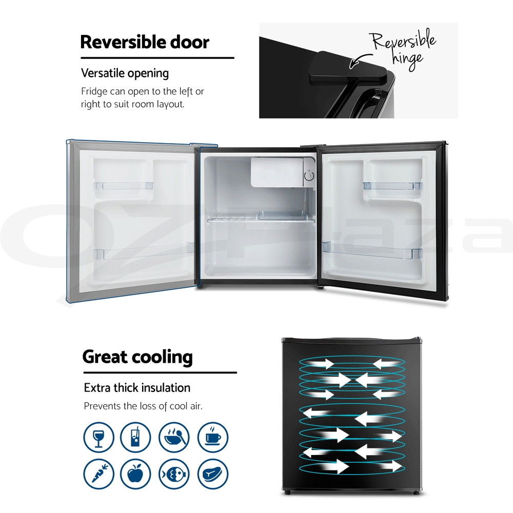 Devanti Bar Fridge Mini Freezer Portable Refrigerator Small Fridge Wine ...