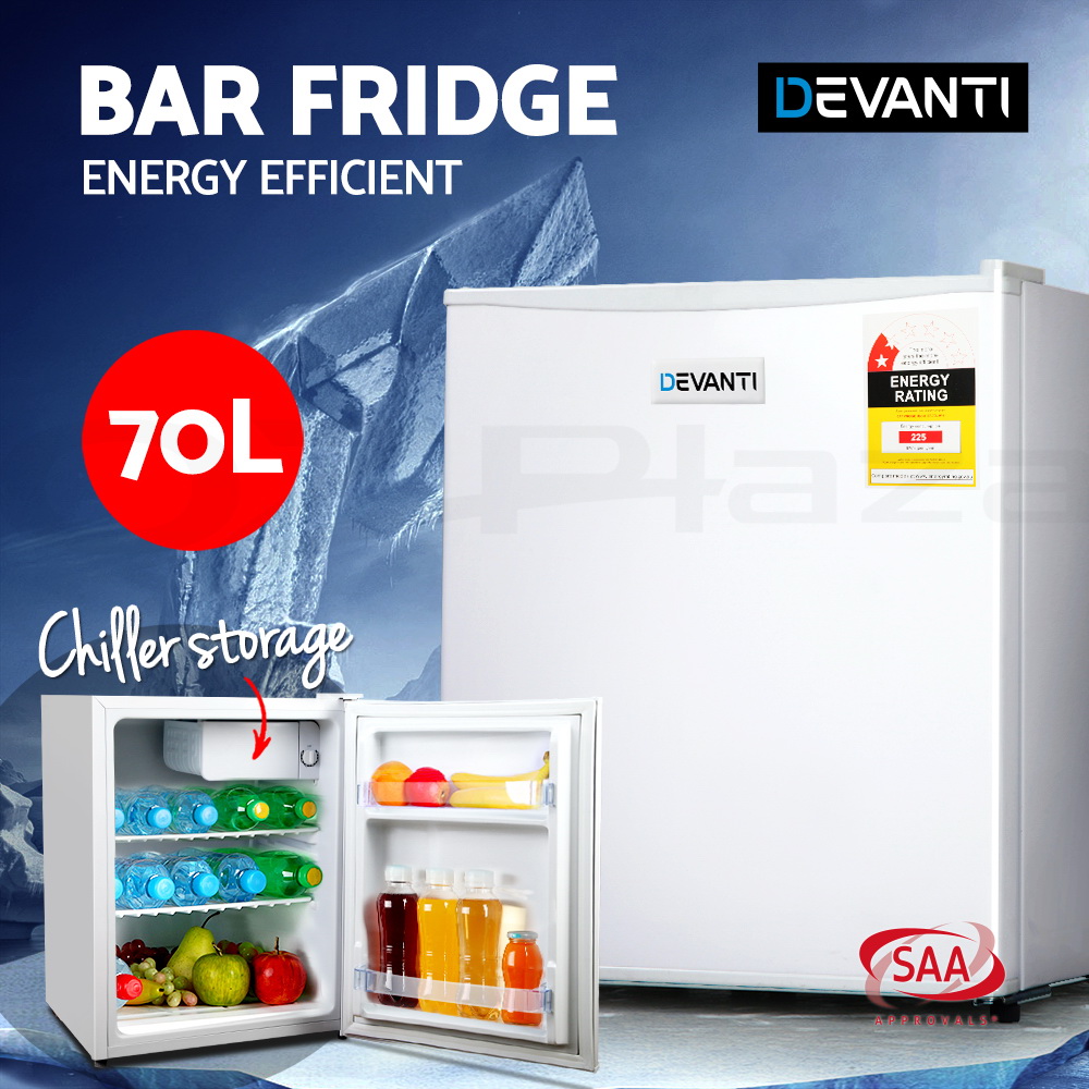 Devanti Mini Bar Fridge Portable Electric Refrigerator Cooler Freezer ...