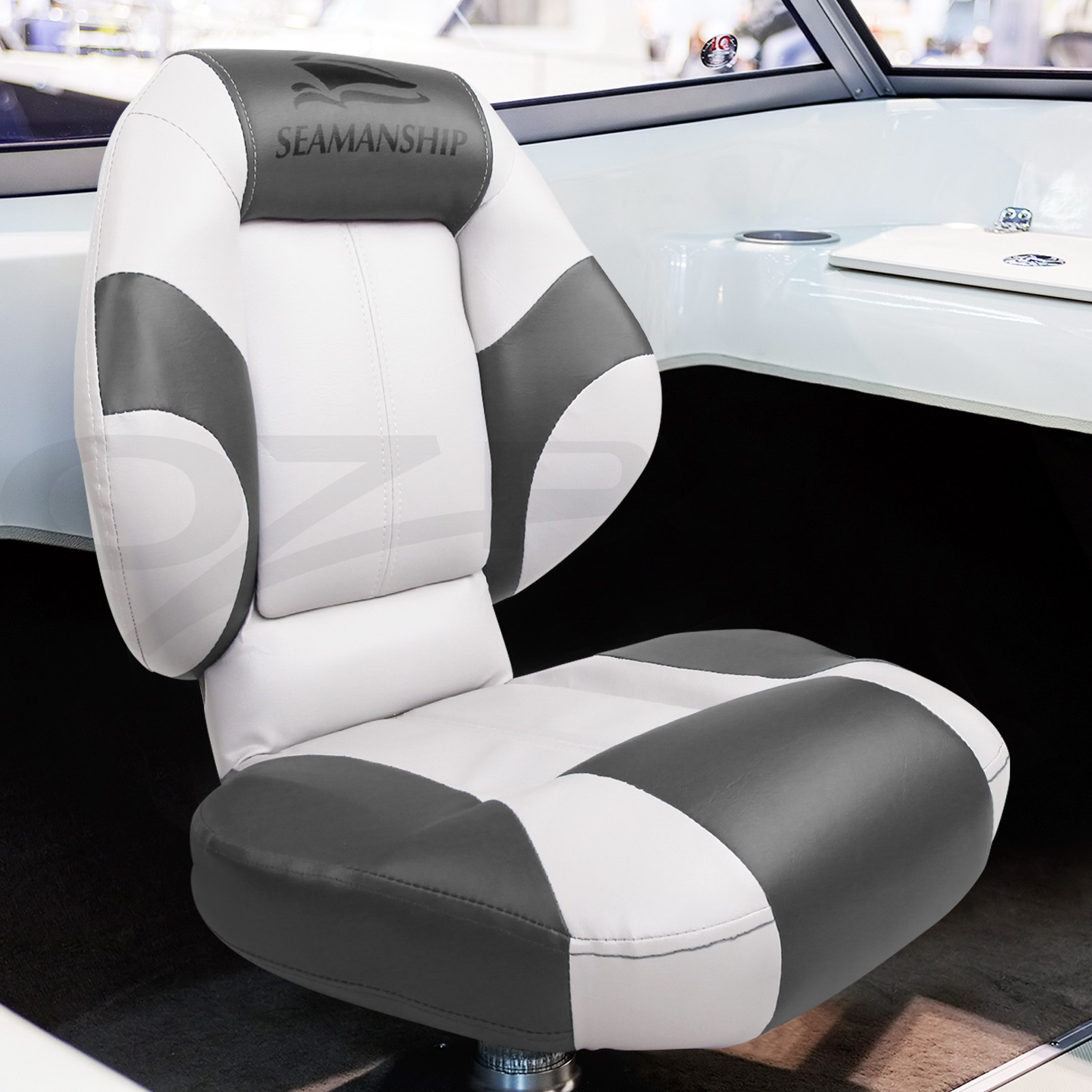 Seamanship 2 X Premium Boat Seats Seat Folding Cruise Fishing Seating ... Seamanship 2 X Premium Boat Seats Seat Folding Cruise Fishing Seating ...