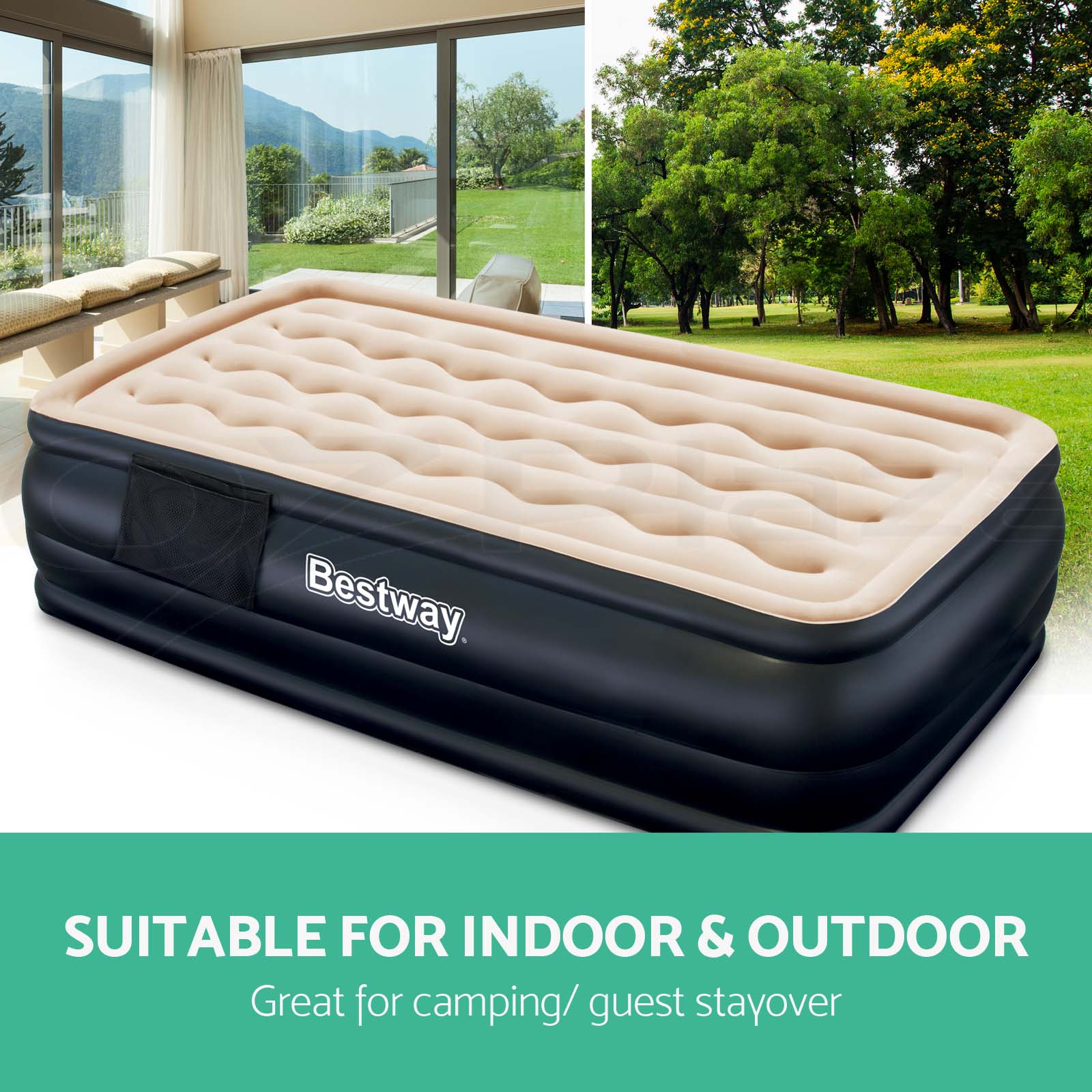 Bestway Air Bed Beds Inflatable Mattress Sleeping Mats Home Single ...