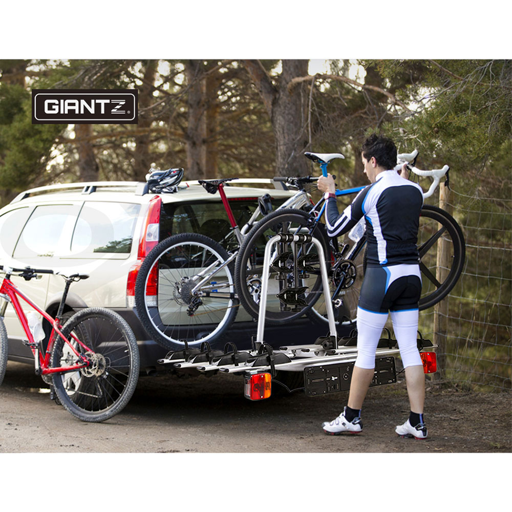 Giantz Bike Carrier Rack Car Rear Holder Towbar Hitch Mount 4 Bicycle ...