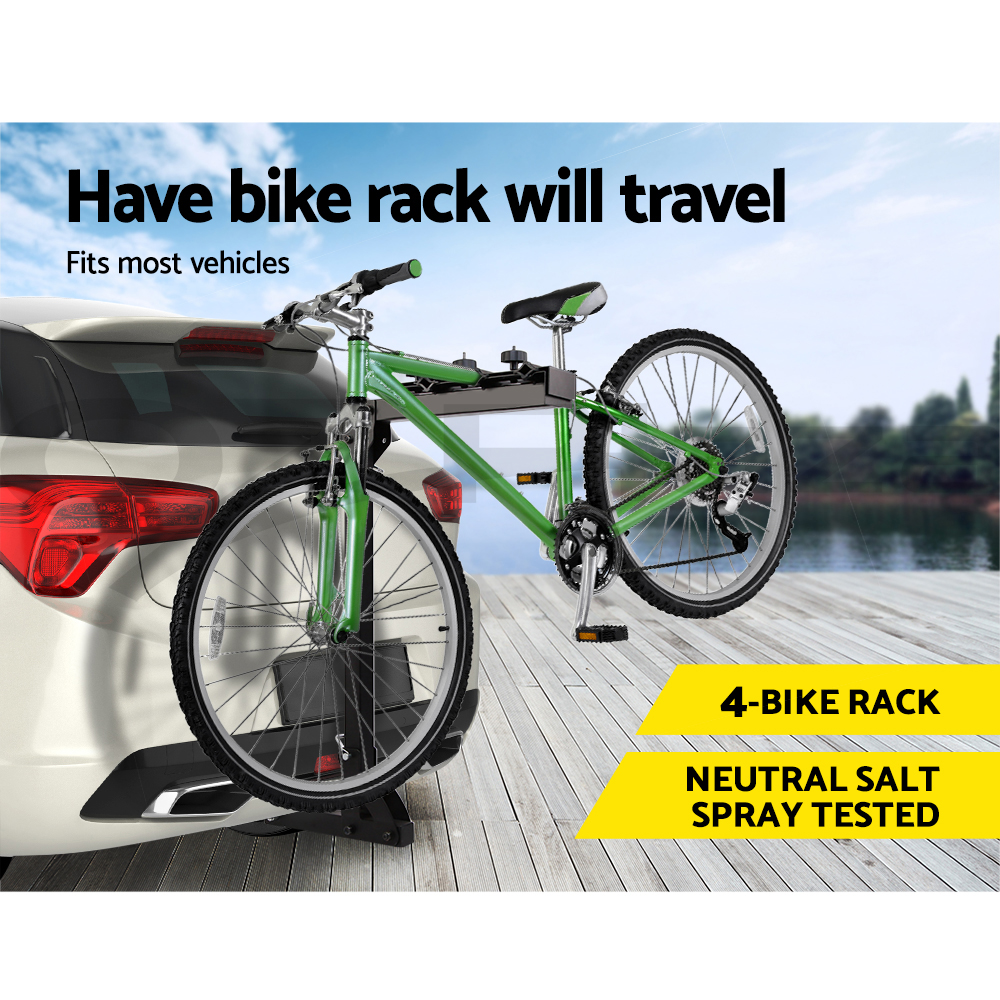 Giantz Bike Carrier Rack Car Rear Holder Towbar Hitch Mount 4 Bicycle | eBay