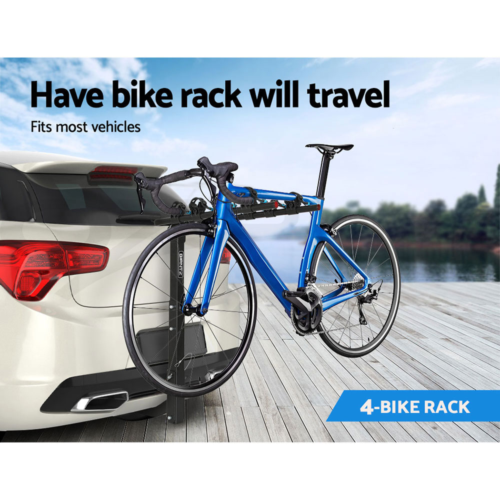 Giantz Bike Carrier Rack Car Rear Holder Towbar Hitch Mount 4 Bicycle | eBay