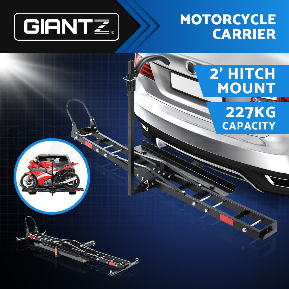 Giantz Motorcycle Motorbike Carrier Rack Arm Rack Dirt Bike Ramp 2 ...