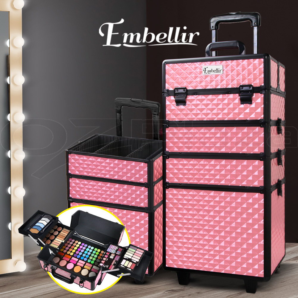 Embellir Makeup Case Beauty Organiser Travel Professional Cosmetic ...
