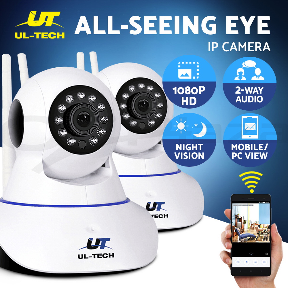 UL-tech Wireless IP Camera 1080P HD CCTV Security System PTZ WIFI ...