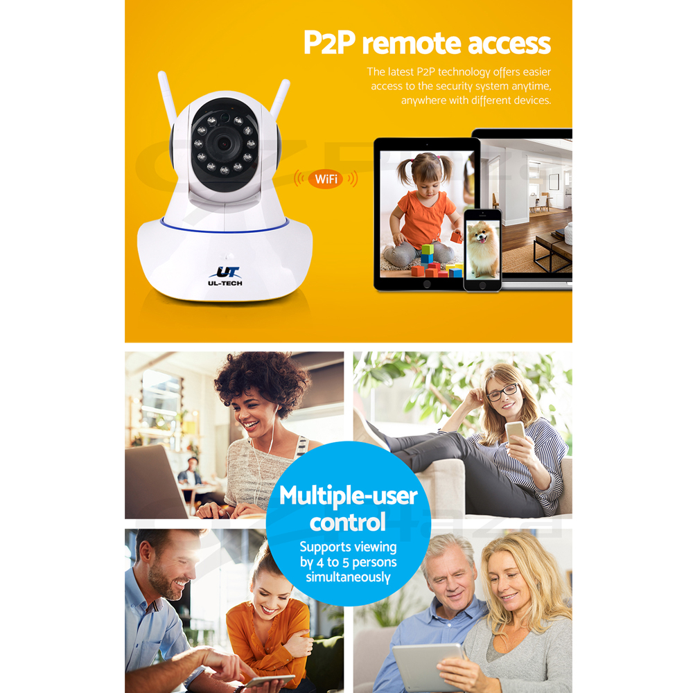 UL-tech Wireless IP Camera 1080P HD CCTV Security System PTZ WIFI ...