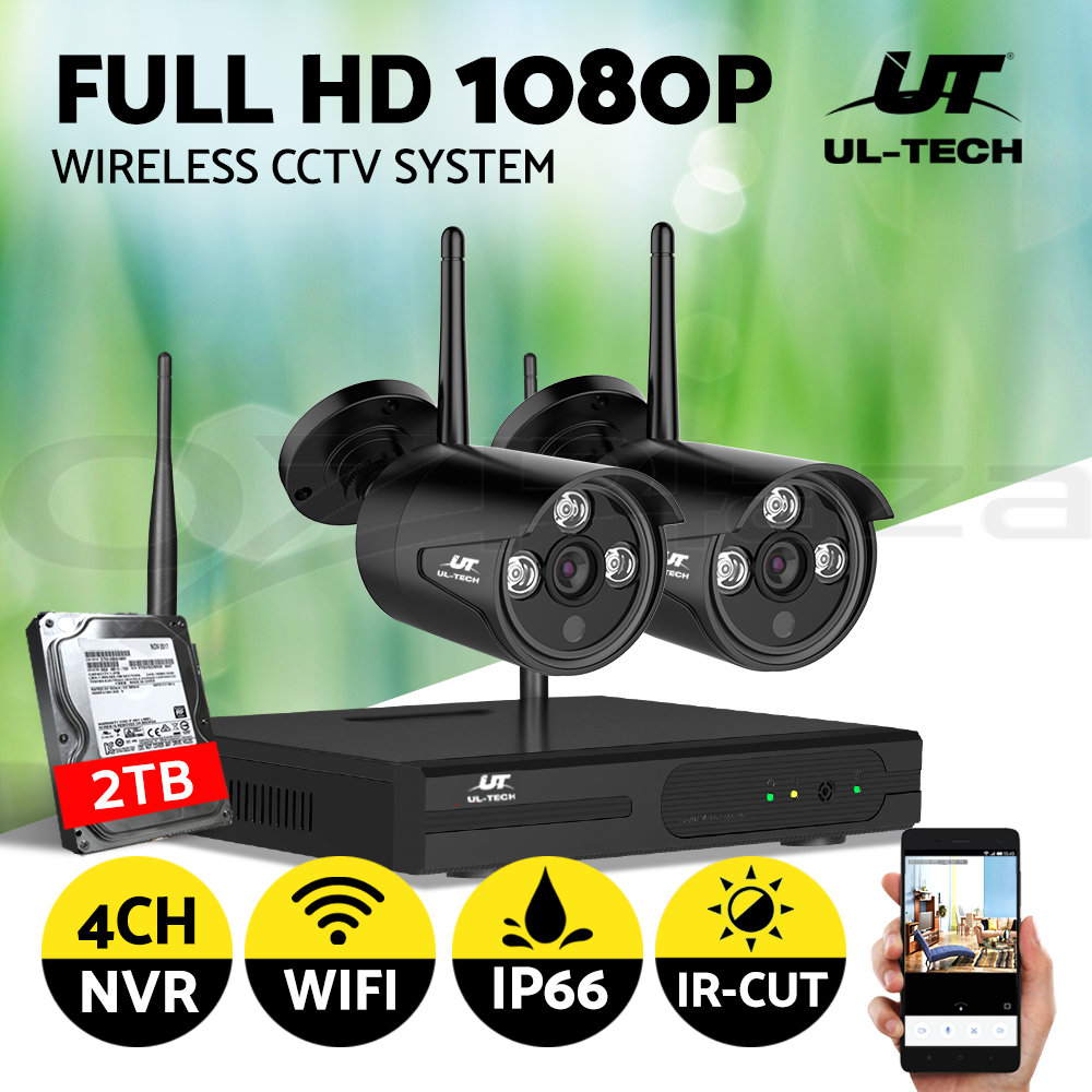 UL-tech CCTV Security System Home Wireless Camera 1080P Outdoor Night ...