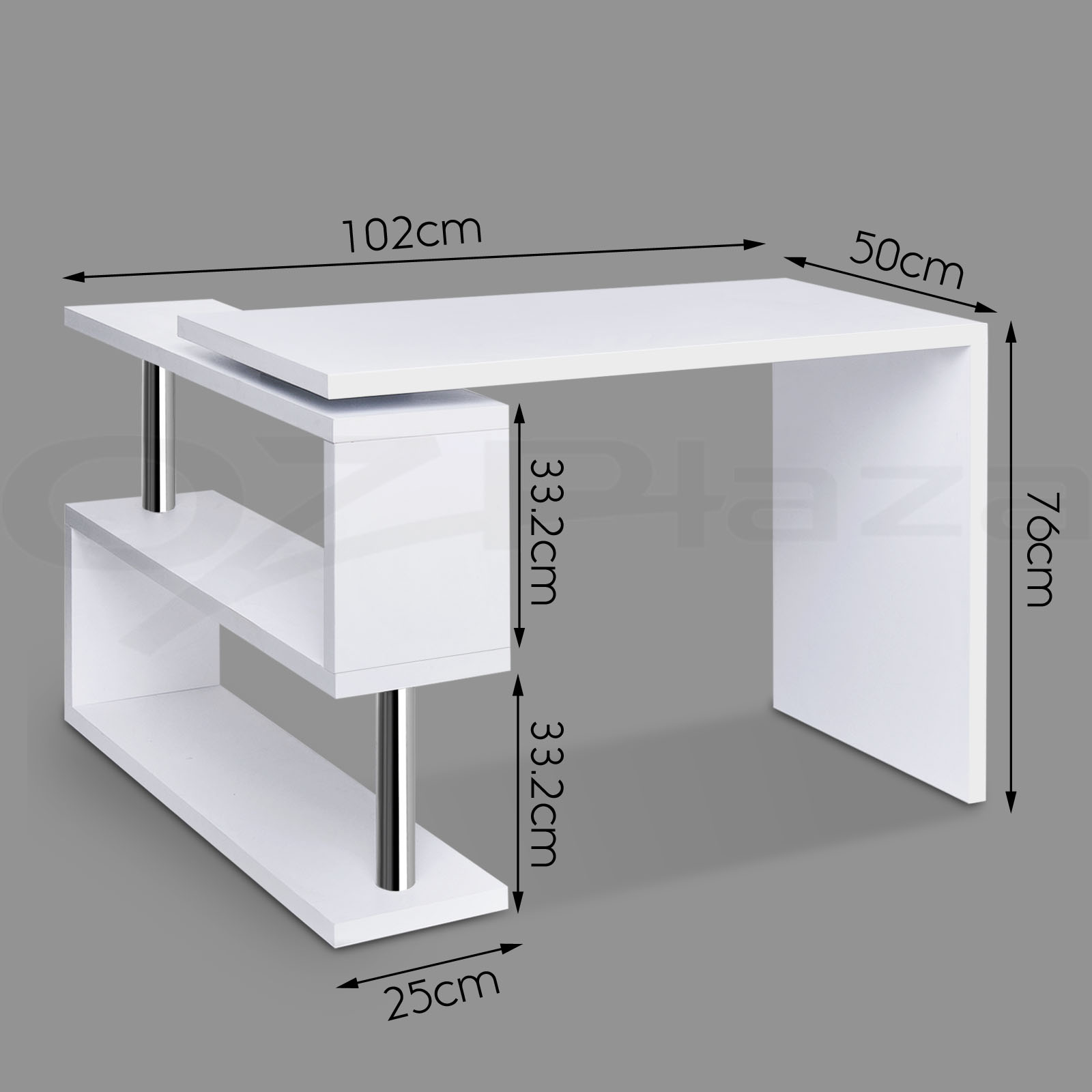 Artiss Corner Computer Desk Office Study Desks Table Drawers Shelves ...