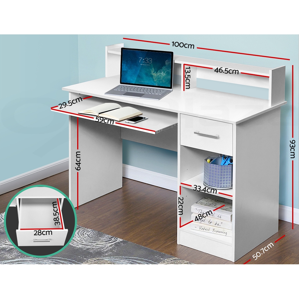 Artiss Corner Computer Desk Office Study Desks Table Drawers Shelves ...