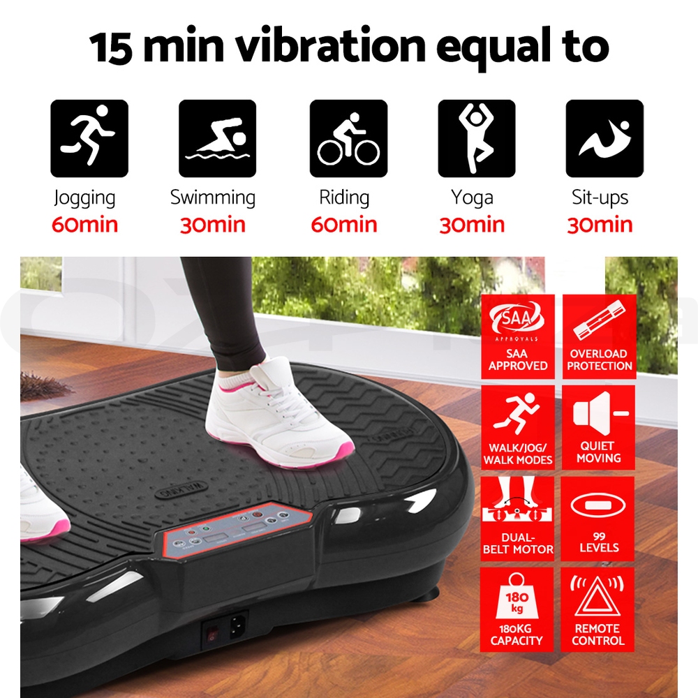 Everfit Vibration Machine Machines Platform Plate Vibrator Exercise Fit ...