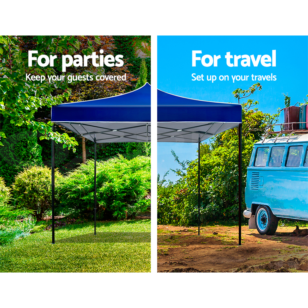 Instahut Gazebo Pop Up Marquee 3x3 3x6 Outdoor Tent Folding 600D ...
