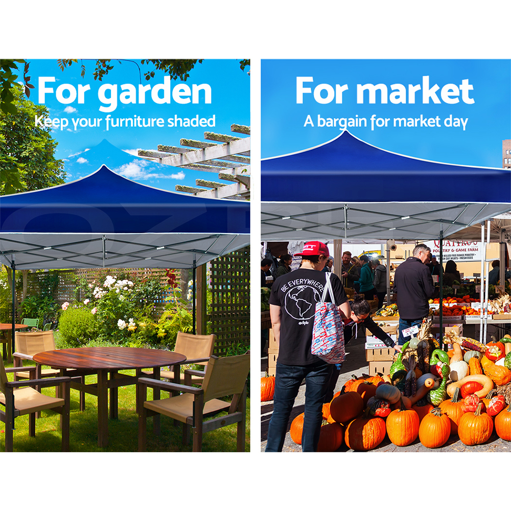 Instahut Gazebo Pop Up Marquee 3x3 3x6 Outdoor Tent Folding 600D Wedding Gazebos | eBay Australia