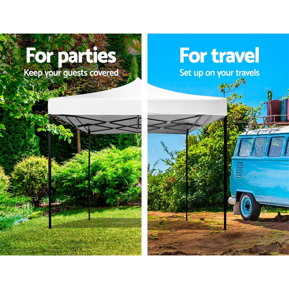 Instahut Gazebo Pop Up Marquee 3x3 3x6 Outdoor Tent Folding 600D Wedding Gazebos | eBay Australia