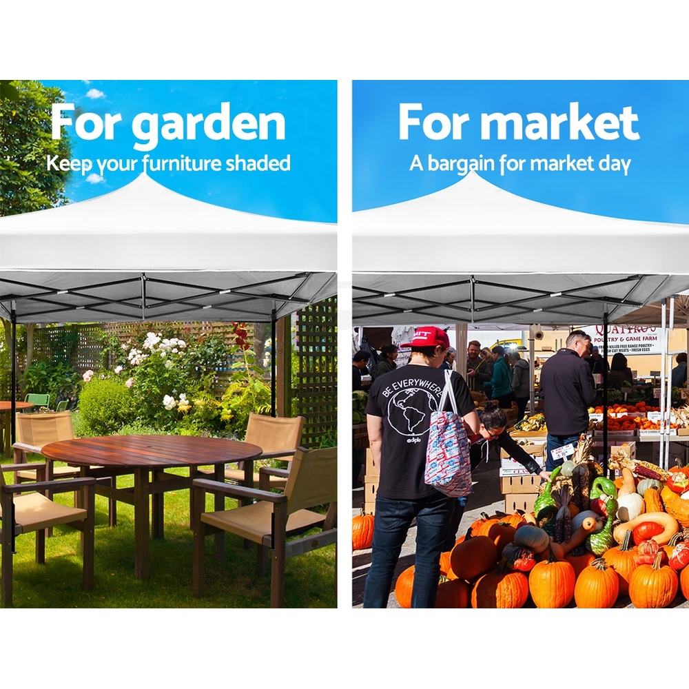 Instahut Gazebo Pop Up Marquee 3x3 3x6 Outdoor Tent Folding 600D Wedding Gazebos | eBay Australia