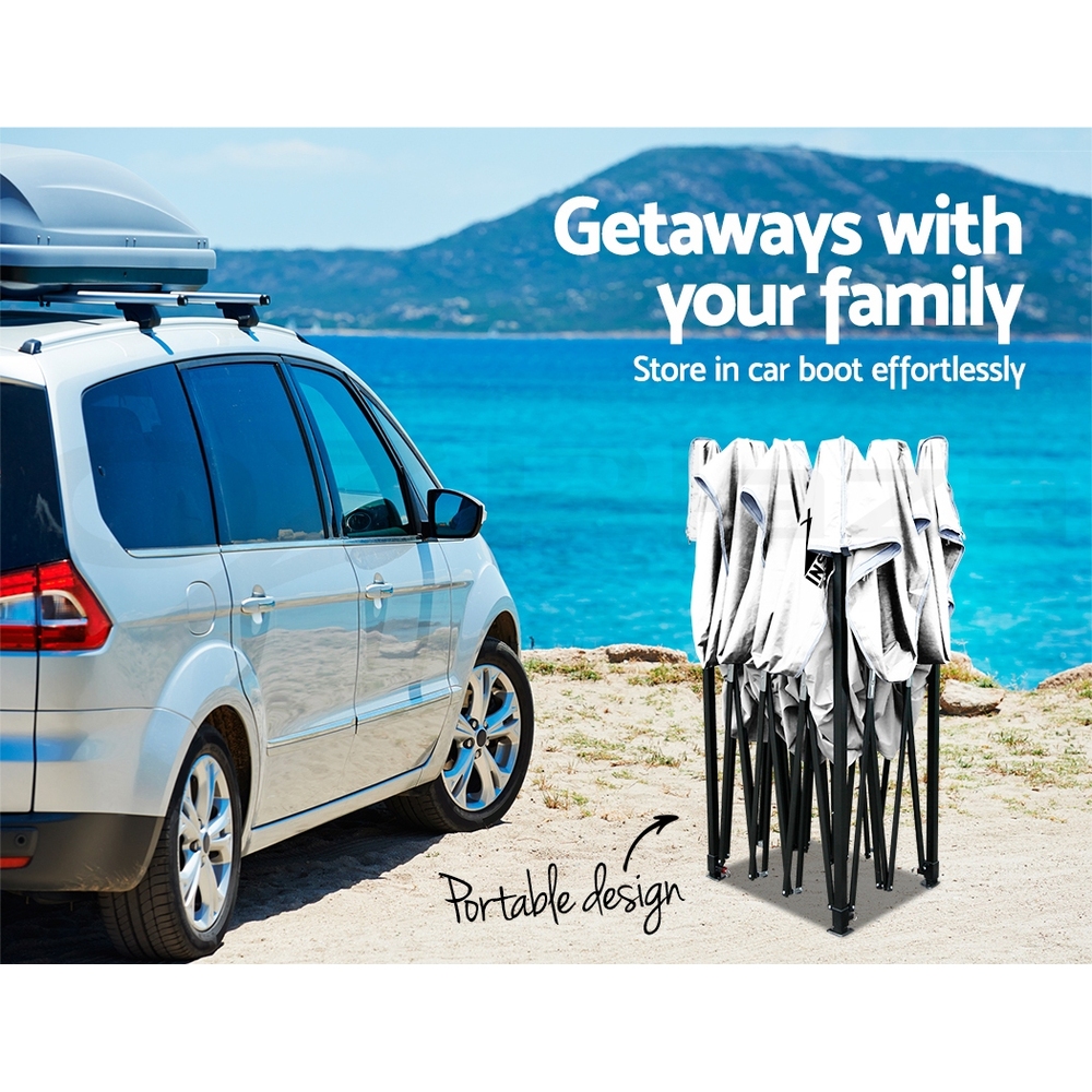 Instahut Gazebo Pop Up Marquee 3x3 3x6 Outdoor Tent Folding 600D Wedding Gazebos | eBay Australia