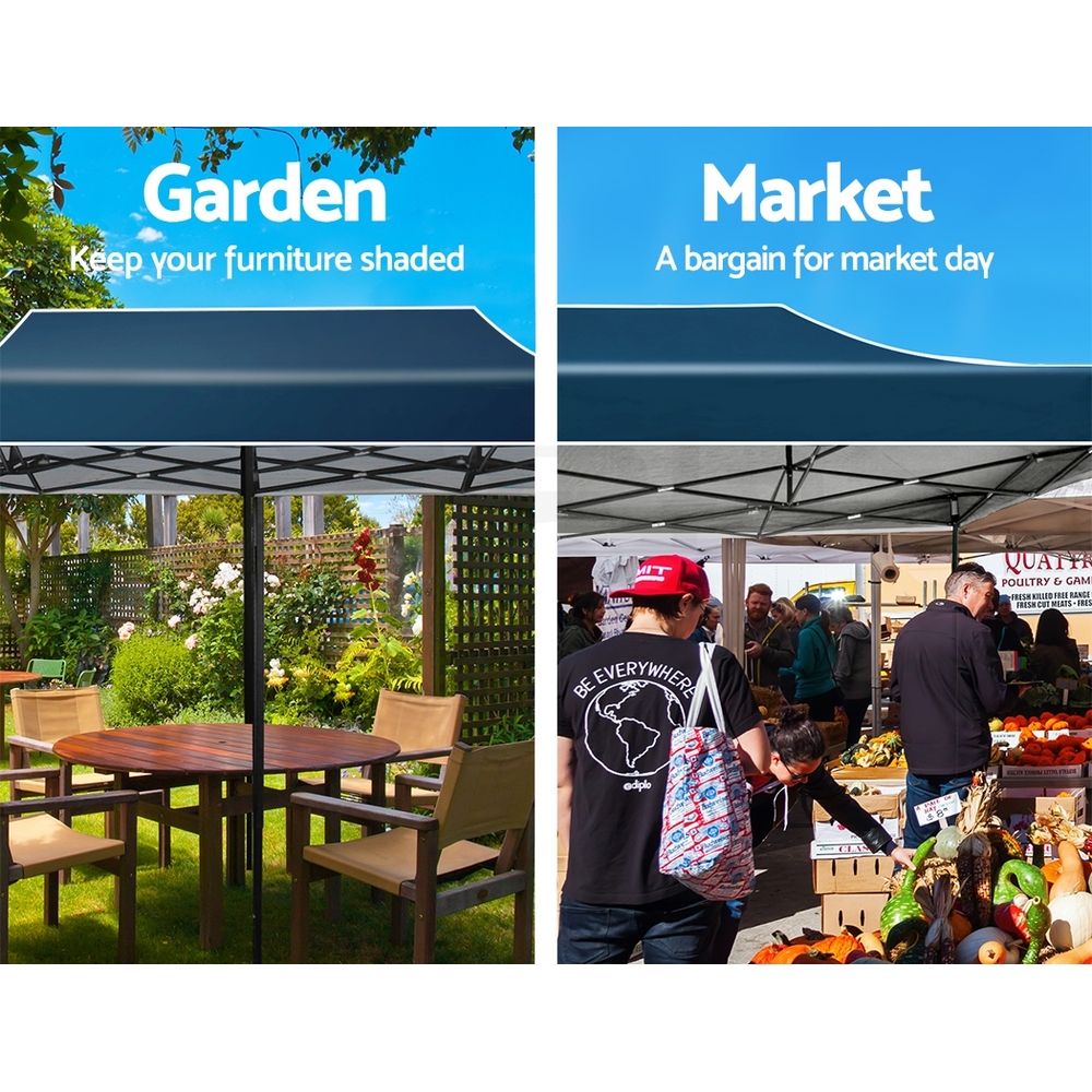 Instahut Gazebo Pop Up Marquee 3x3 3x6 Outdoor Tent Folding 600D Wedding Gazebos | eBay Australia