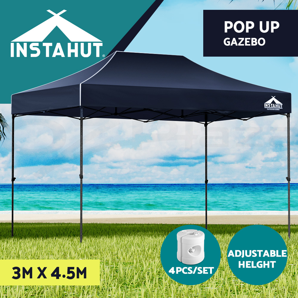 Instahut Gazebo 3x4.5 Pop Up Marquee Outdoor Wedding Shade Tent Camping ...