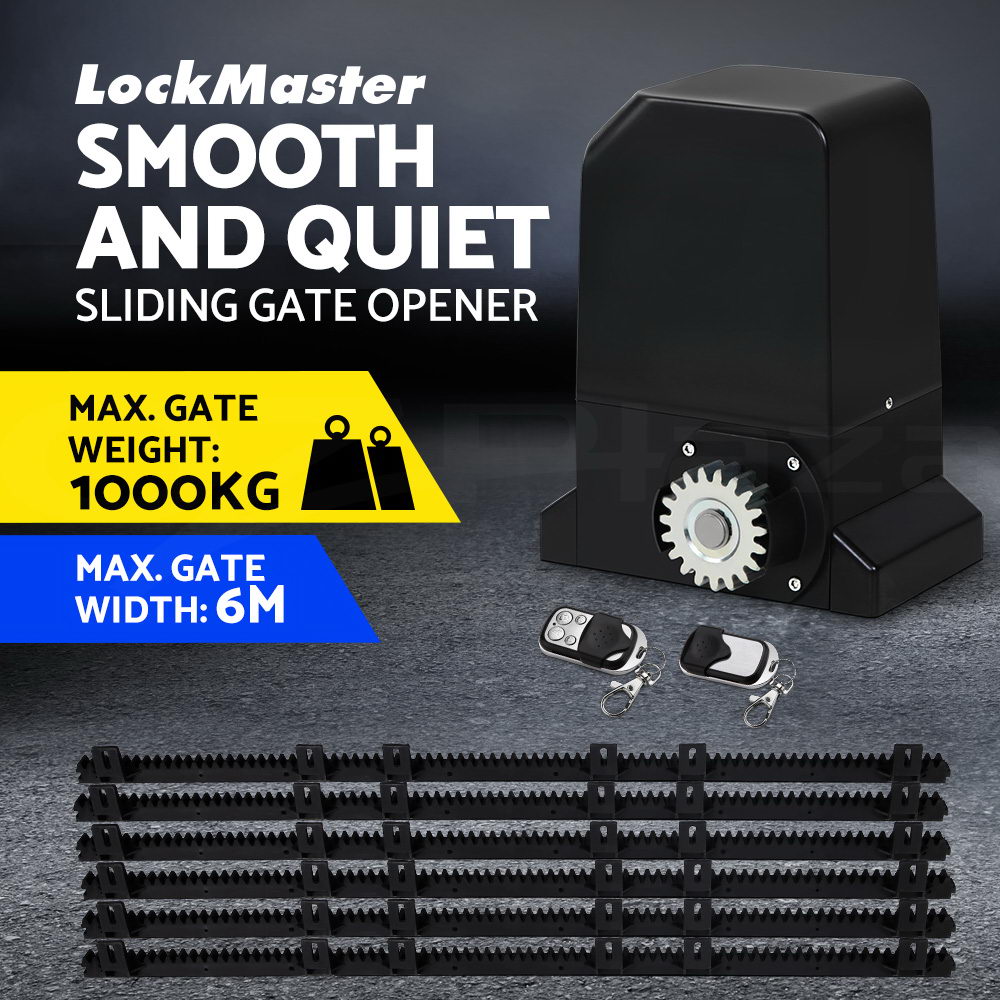 LockMaster Sliding Gate Opener 1000KG Electric Motor Automatic Keypad ...