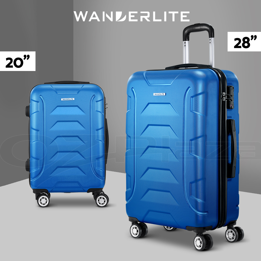 Wanderlite Luggage Set Suitcase 1/2/3pc Travel Trolley TSA Carry On ...