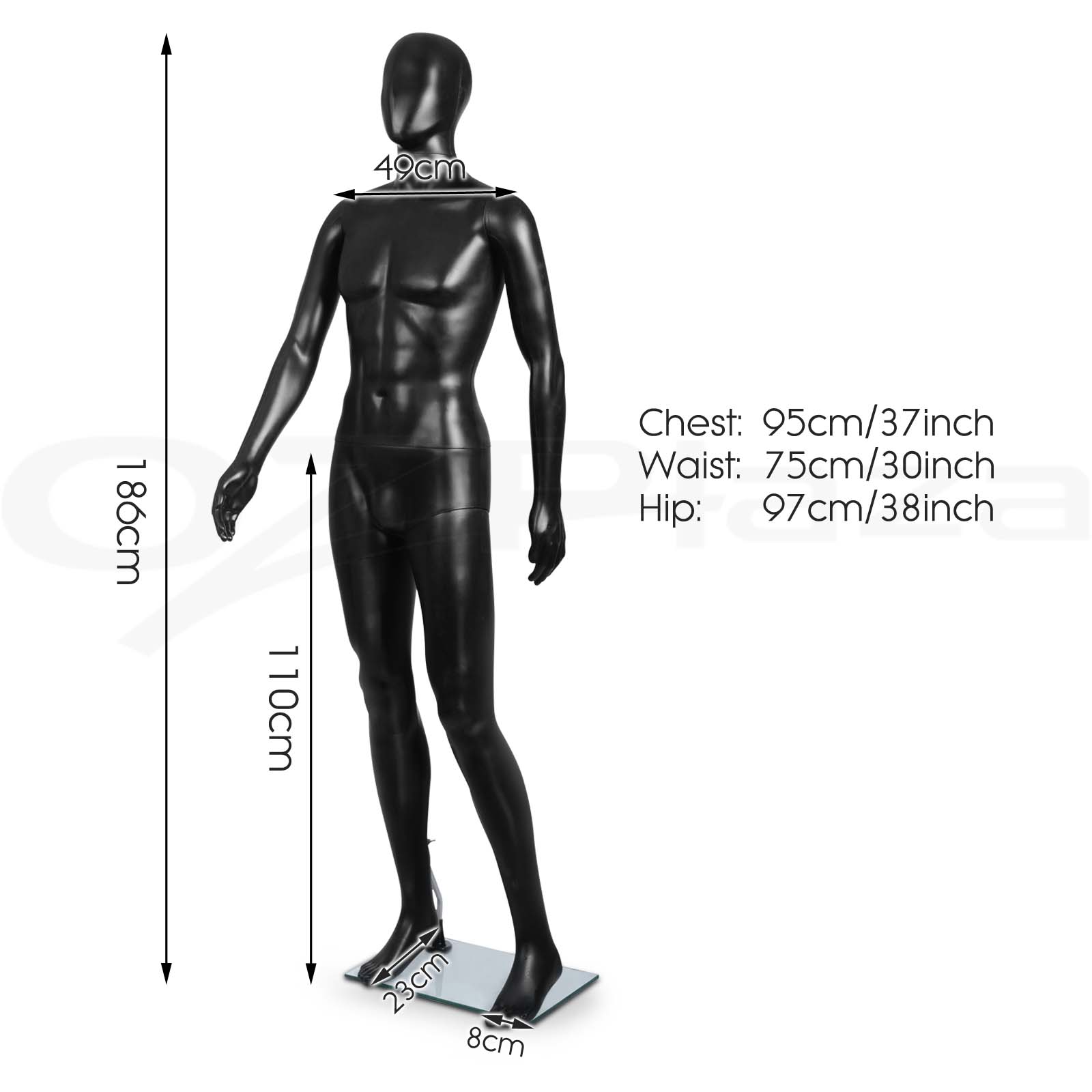 Embellir Female Male Mannequin Dummy Model Torso Full Body Child ...