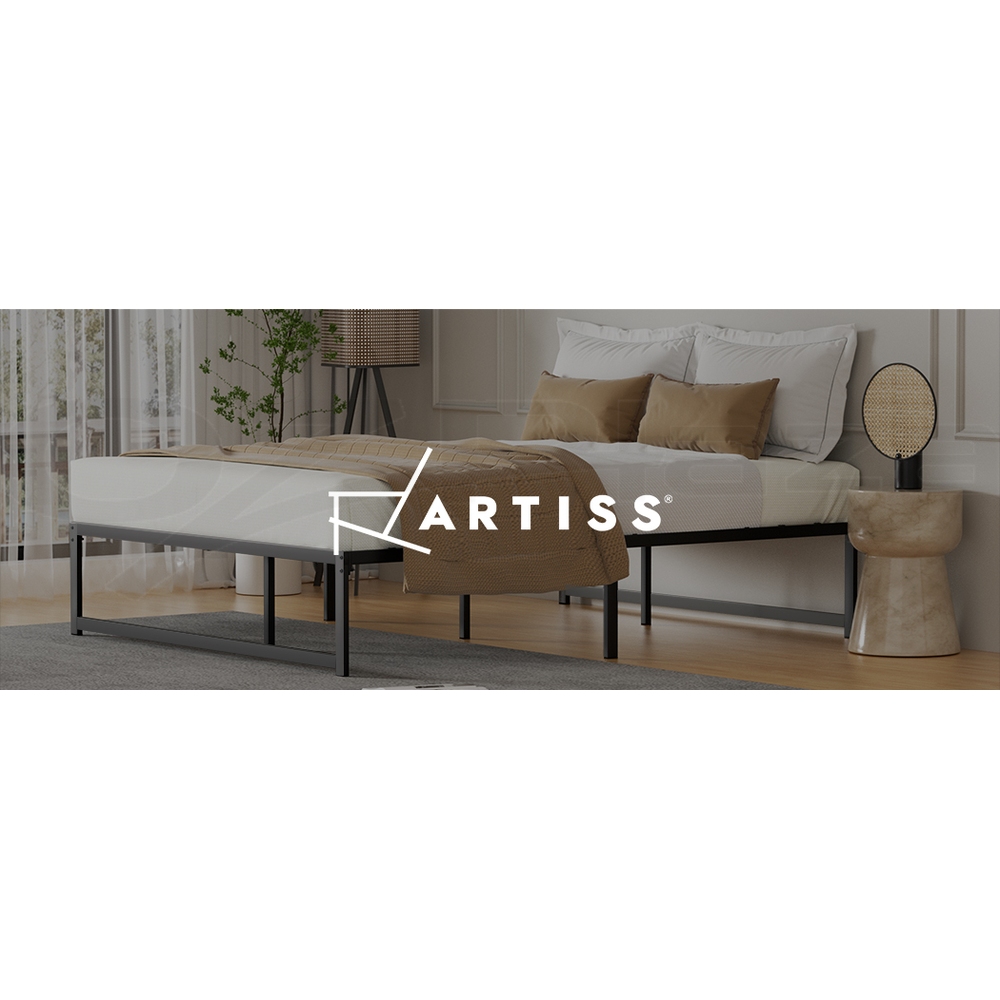 Artiss Bed Frame Metal Bed Double Queen King Size Mattress Base Platform TINO | eBay Australia