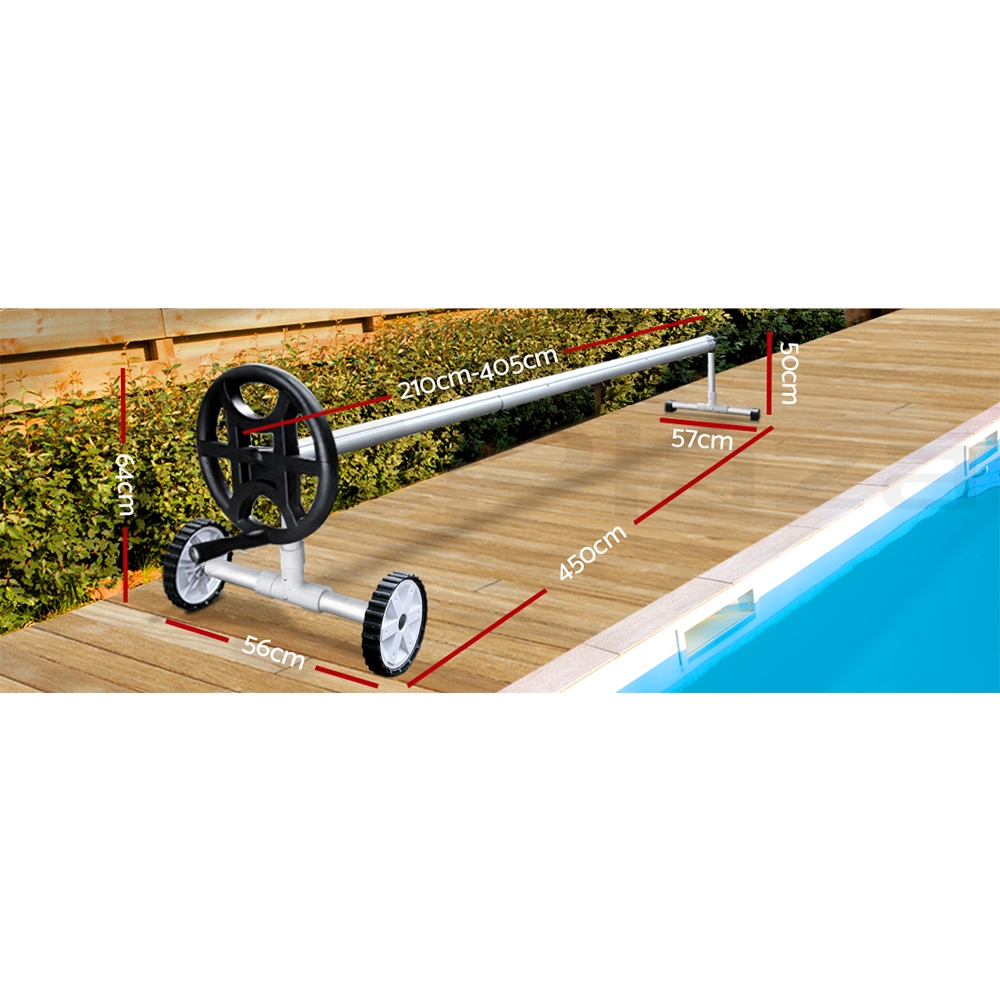 Aqua Buddy Pool Cover Roller Solar Blanket Covers Adjustable Rollers ...