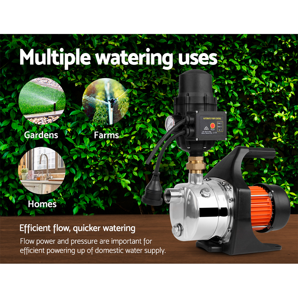 Giantz Water Pump Garden High Pressure Multi Stage Rain Tank Irrigation ...