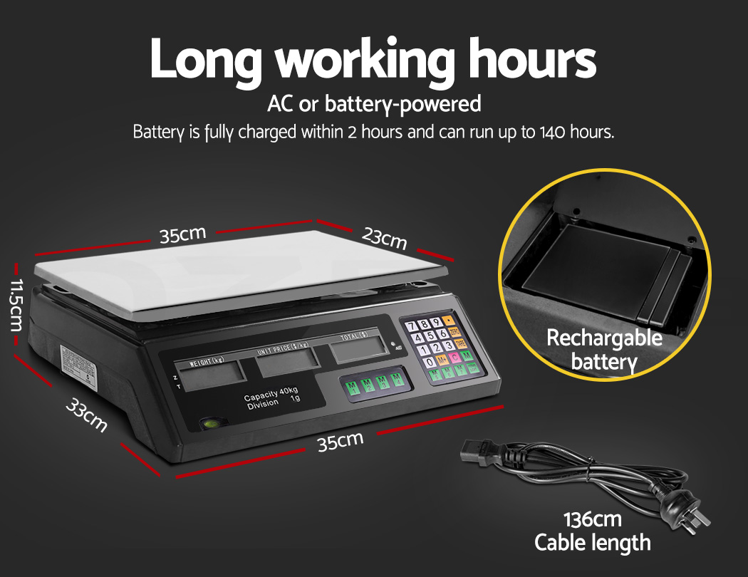 Home & Garden :: Appliances :: 40KG Digital Kitchen Scale Electronic ...