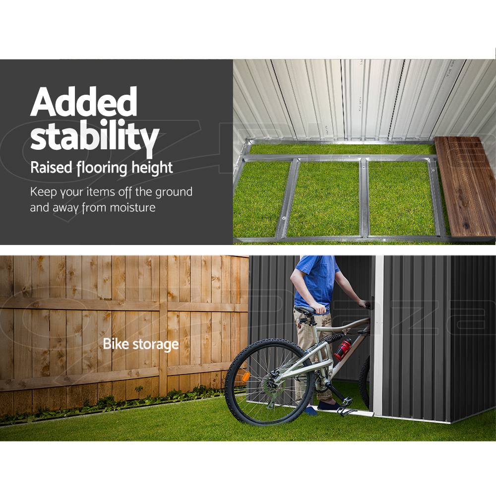 Giantz Garden Shed Outdoor Storage Sheds Workshop Shelter Metal Base ...