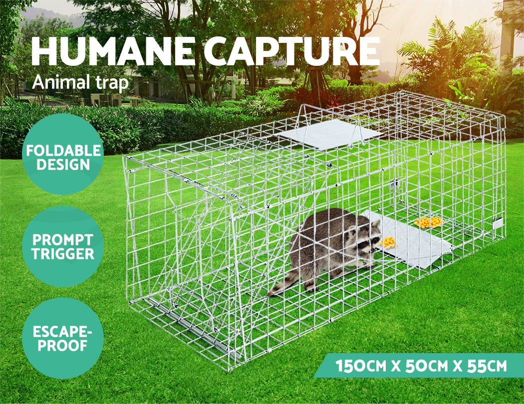 Gardeon XXXL Large Animal Trap Humane Cage Live Possum Fox Rat Rodent ...