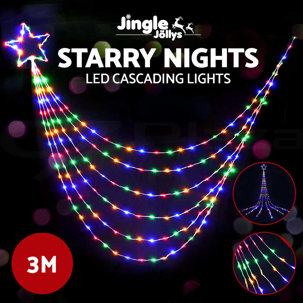Jingle Jollys Christmas Motif Lights String light LED Santa Reindeer ...
