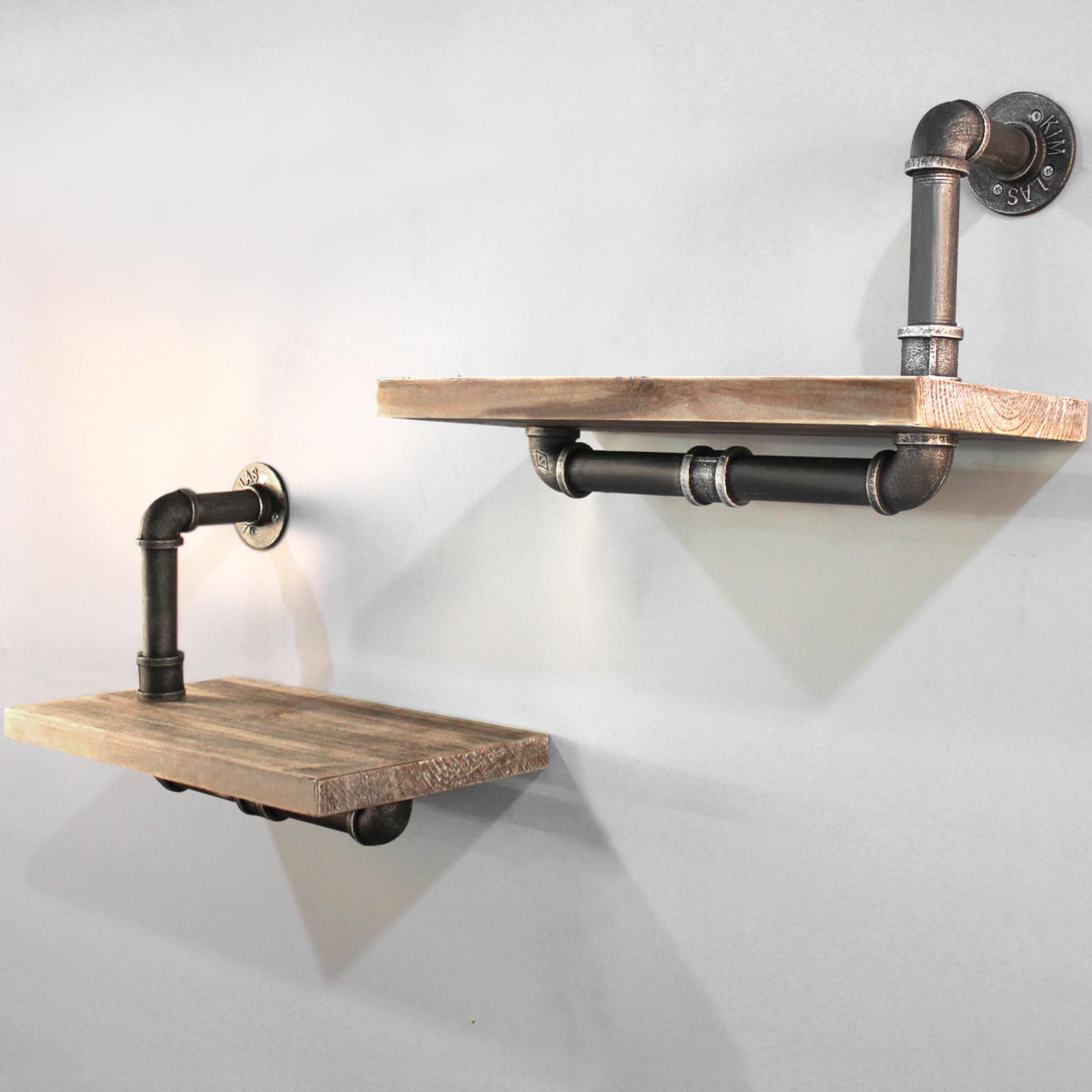 Artiss Rustic Industrial DIY Pipe Shelf Vintage Floating Shelves Wall artiss-rustic-industrial-diy-pipe-shelf-vintage-floating-shelves-wall